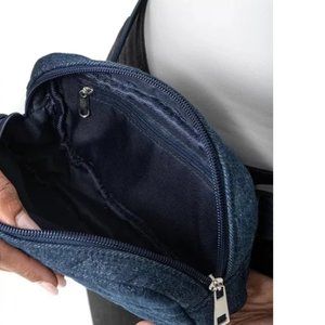 Jenni | Bags | Jenni Unisex Sm Dark Blue Denim Belt Bag | Poshmark